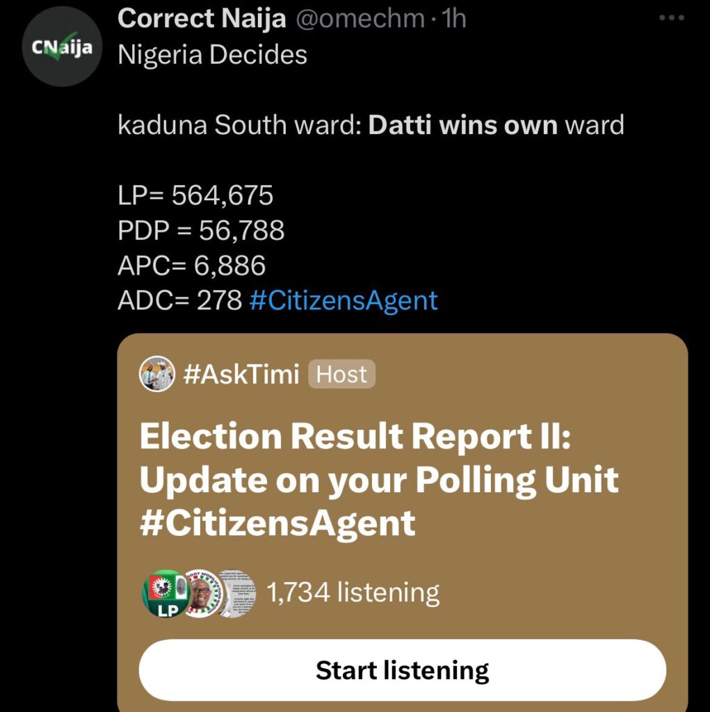 FACT CHECK: Claims that Datti Baba-Ahmed won his polling unit are false | TheCable